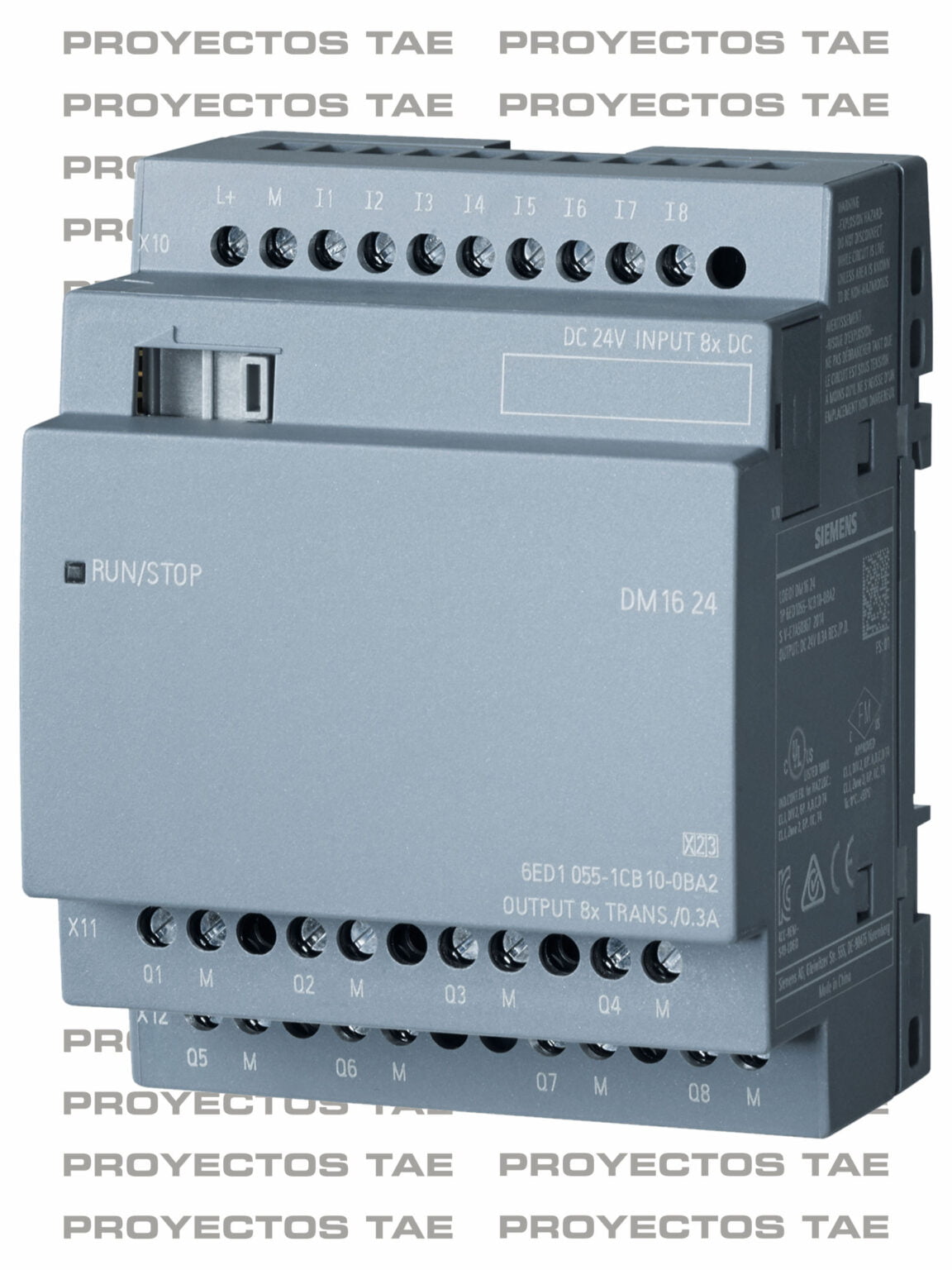 6ED1055-1CB10-0BA2 FA/E/S: 24 V DC/24 V DC/trans., 8 DI/8 DO, 4TE para ...